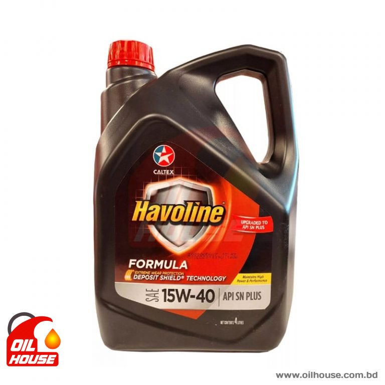 Caltex Havoline Formula 15W-40 Mineral 4L - Oil House Bangladesh