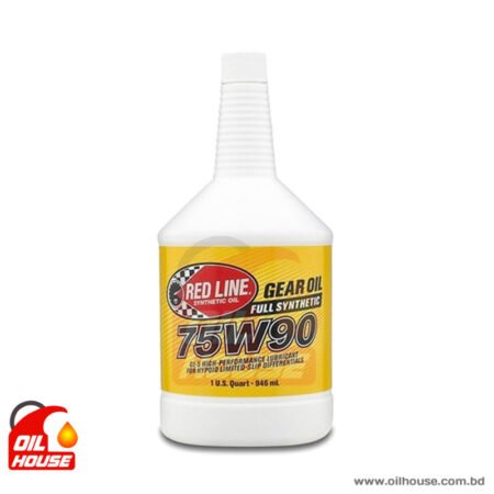 RED LINE 75W-90 FULL SYNTHETIC GL-5 GEAR OIL 946ML - Oil House Bangladesh