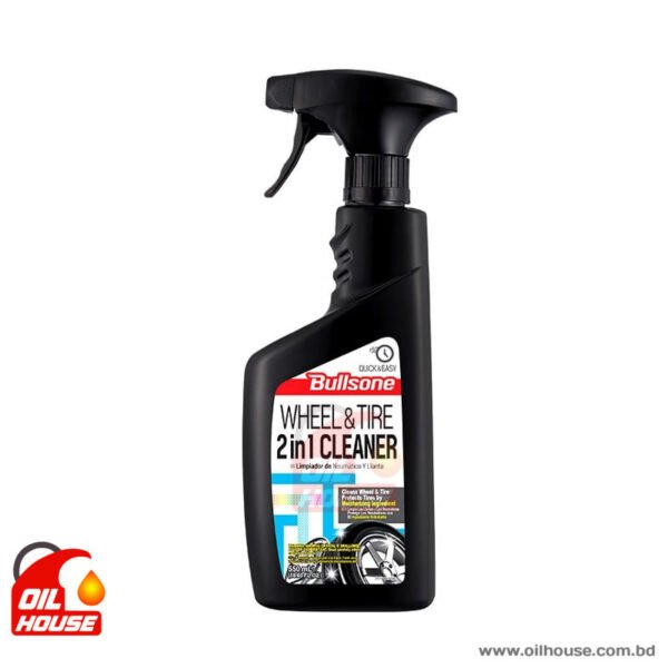 BULLSONE 2 IN 1 WHEEL AND TIRE CLEANER 550ML - Oil House Bangladesh