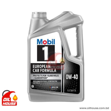 Mobil 1 European Car Formula 0W-40 Full Synthetic Motor Oil 4.73L ...