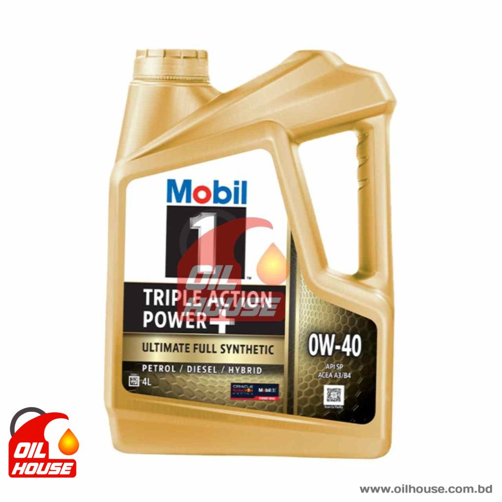 Mobil 1 Triple Action Power+ 0W-40 Full Synthetic Engine Oil 4L - Oil ...